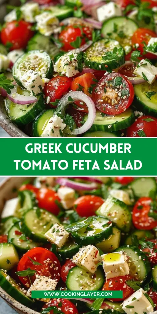 Greek Cucumber Tomato Feta Salad: A Refreshing Delight! - cookinglayer.com