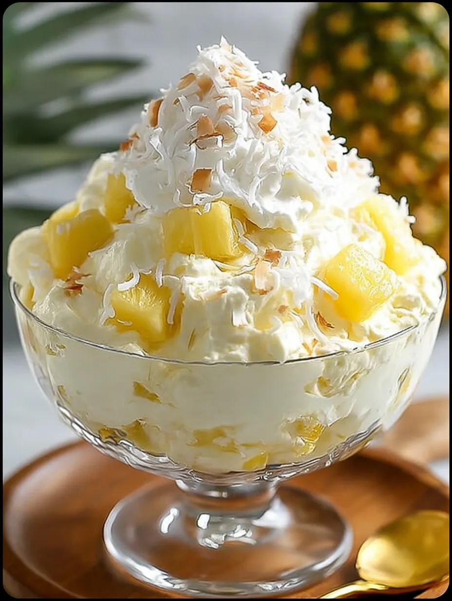 Hawaiian Pineapple Coconut Cream Fluff