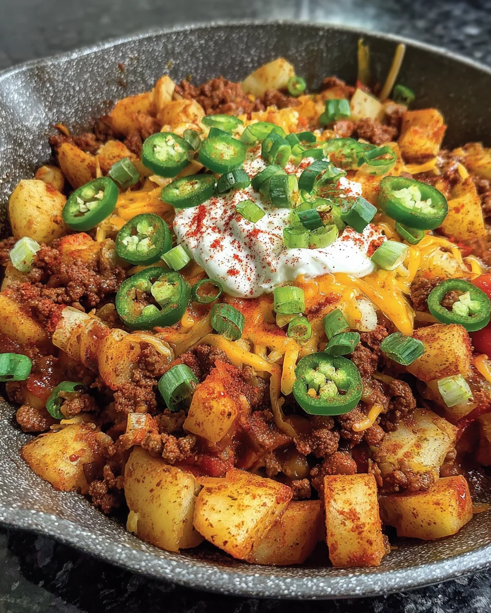Chili Cheese Potato Skillet: A Flavorful Delight Awaits! - cookinglayer.com