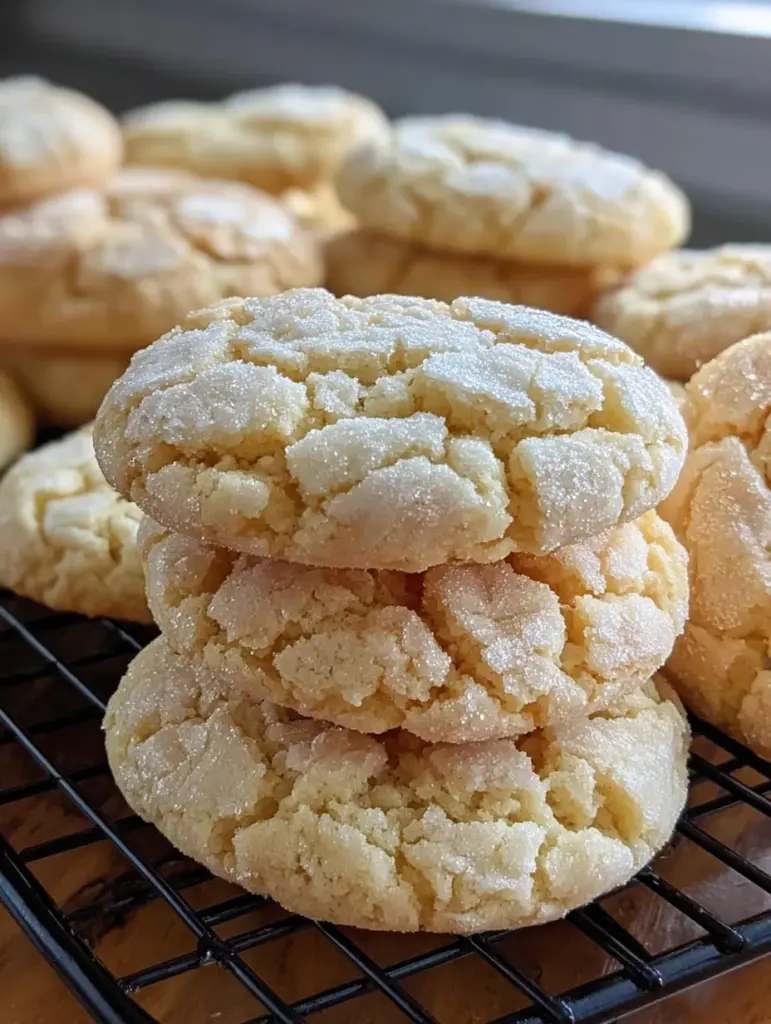 Soft Vanilla Crackle Bakery Cookies