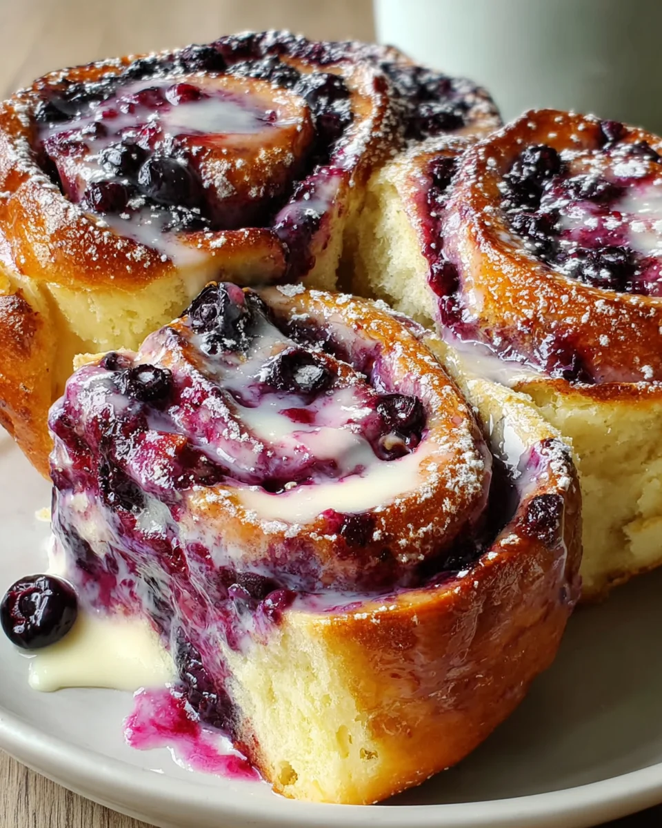 Blueberry Sweet Cheesecake Rolls - cookinglayer.com