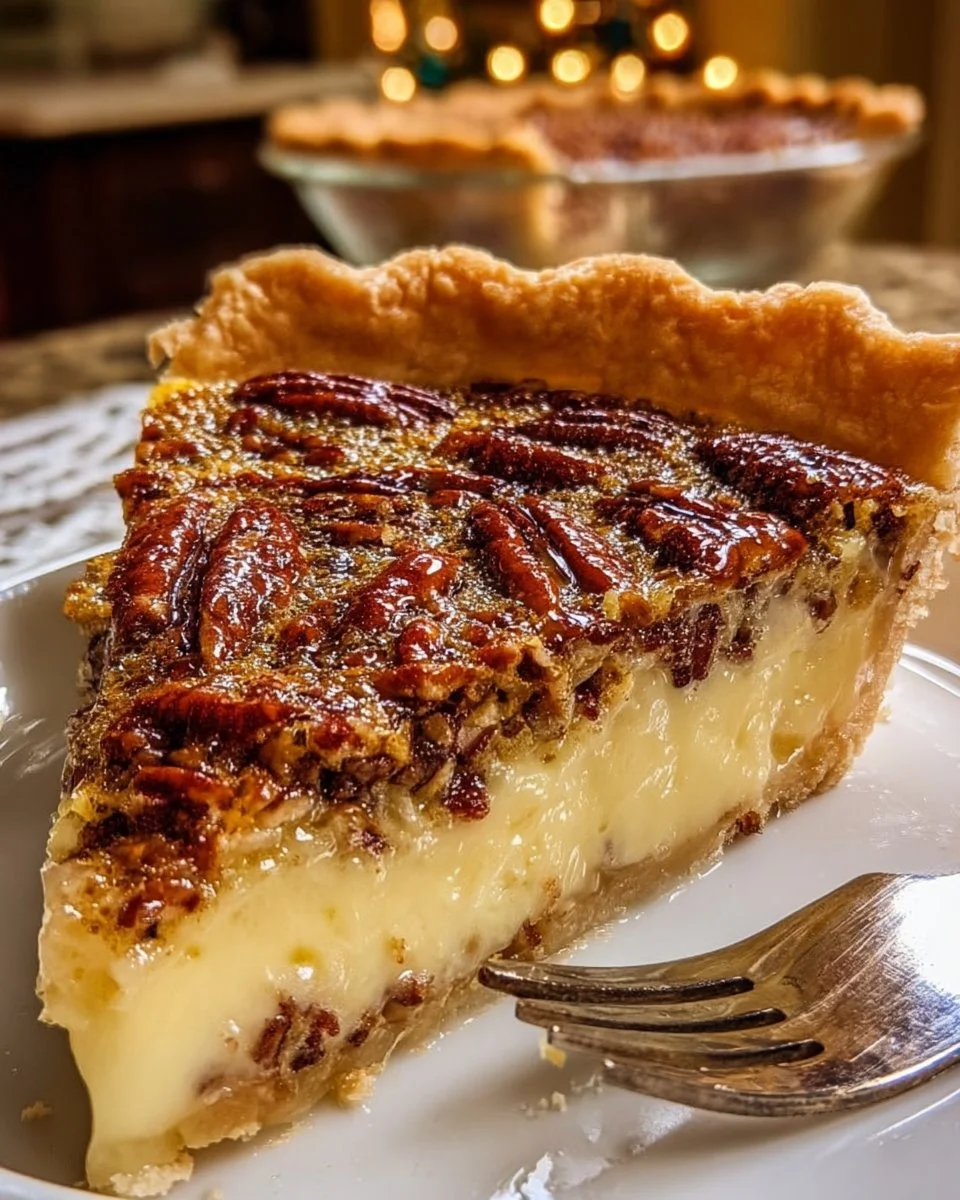 Creamy Pecan Custard Pie